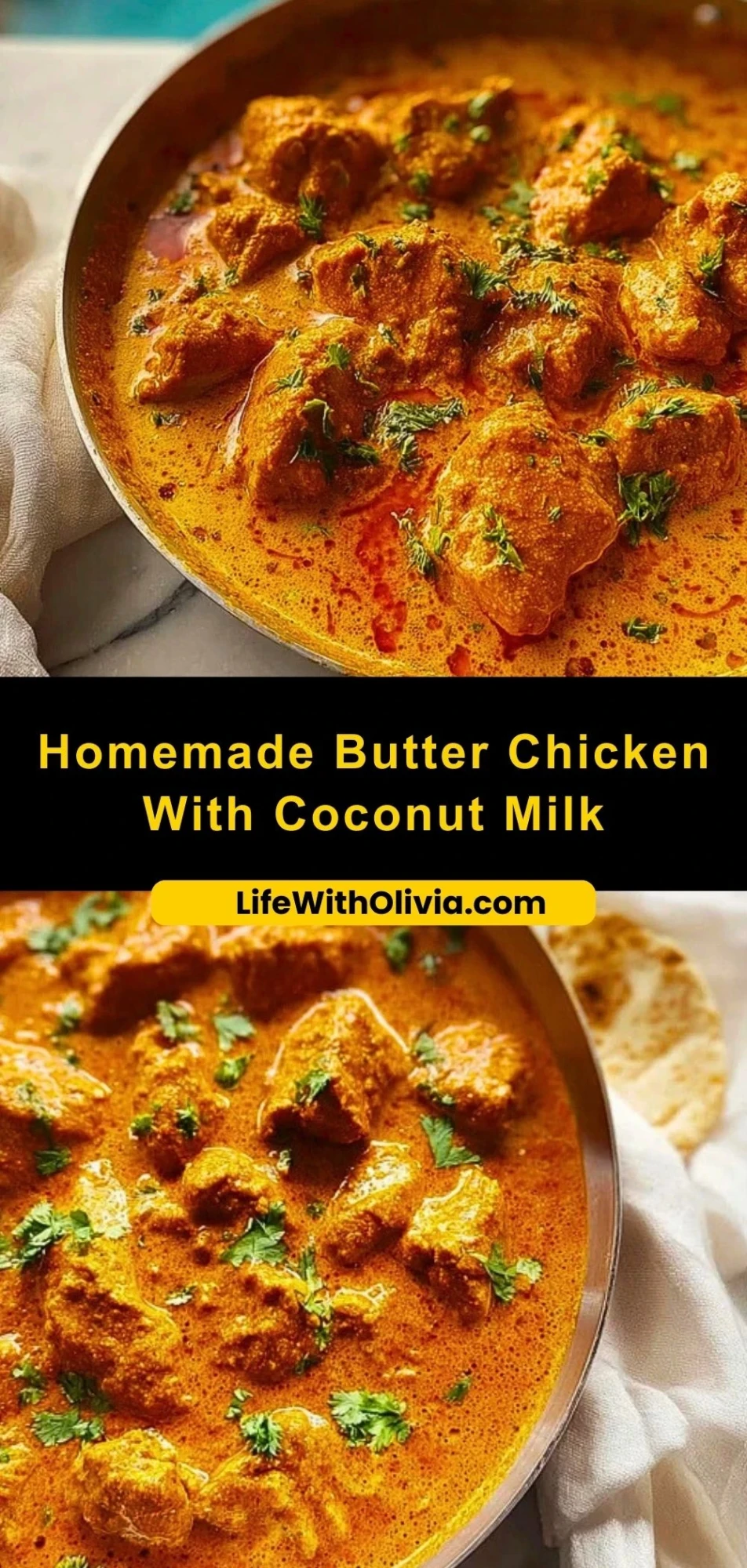 Homemade Butter Chicken With Coconut Milk
