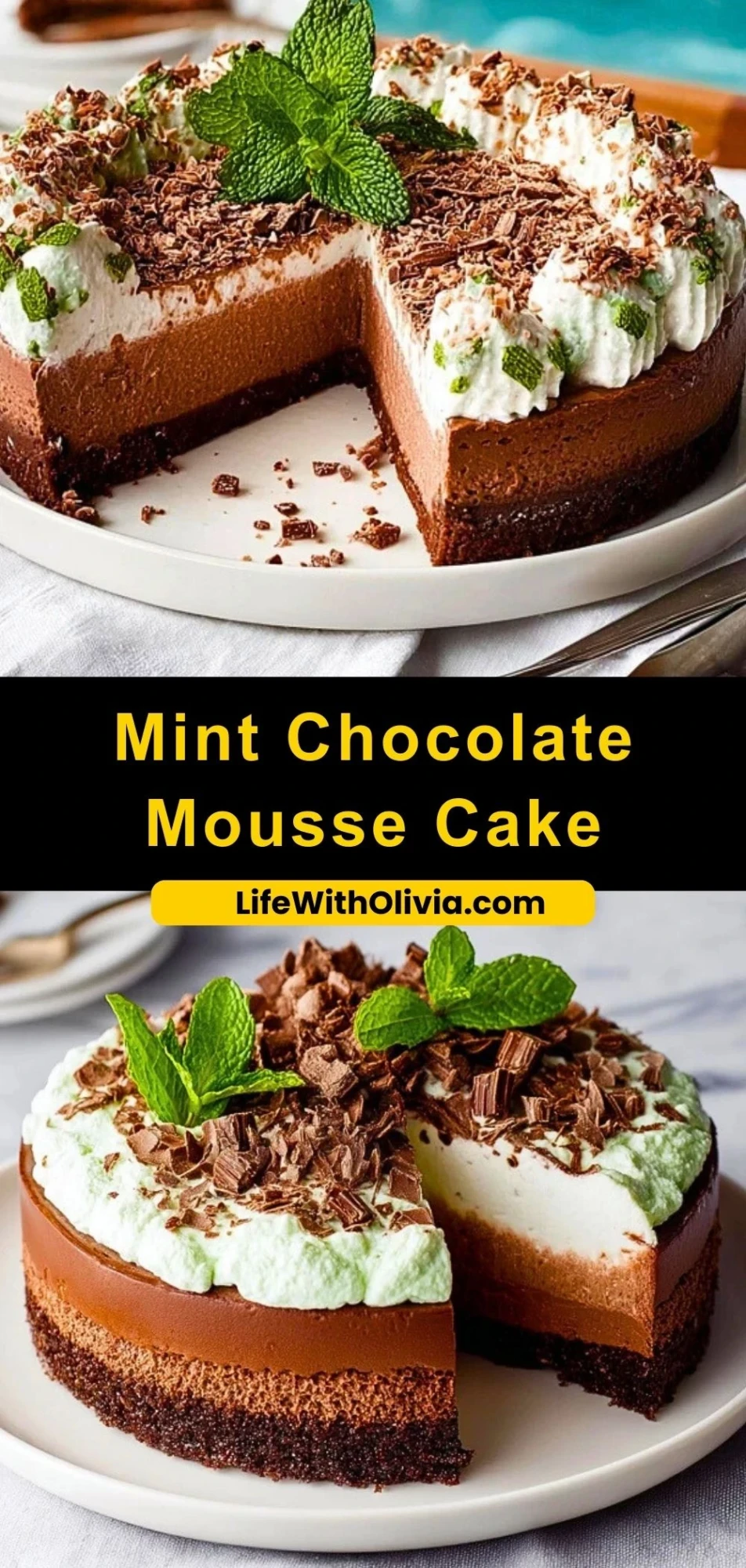 Mint Chocolate Mousse Cake
