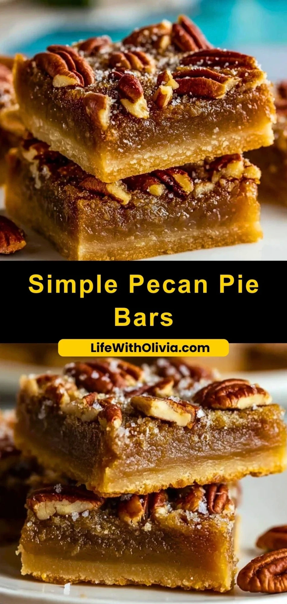 Simple Pecan Pie Bars