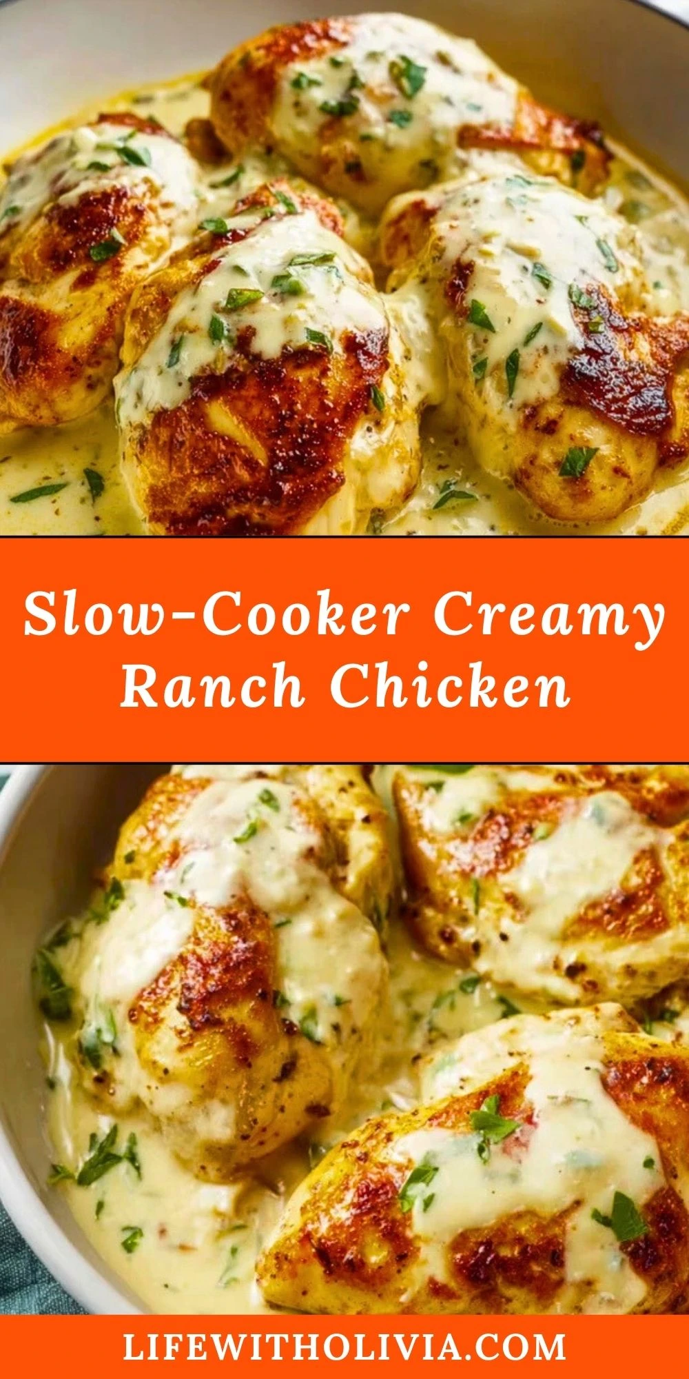 Slow-Cooker Creamy Ranch Chicken
