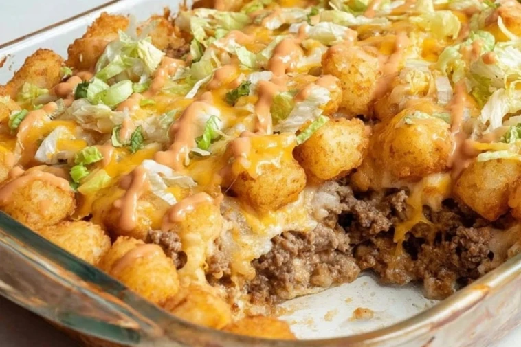Big Mac Tater Tot Casserole