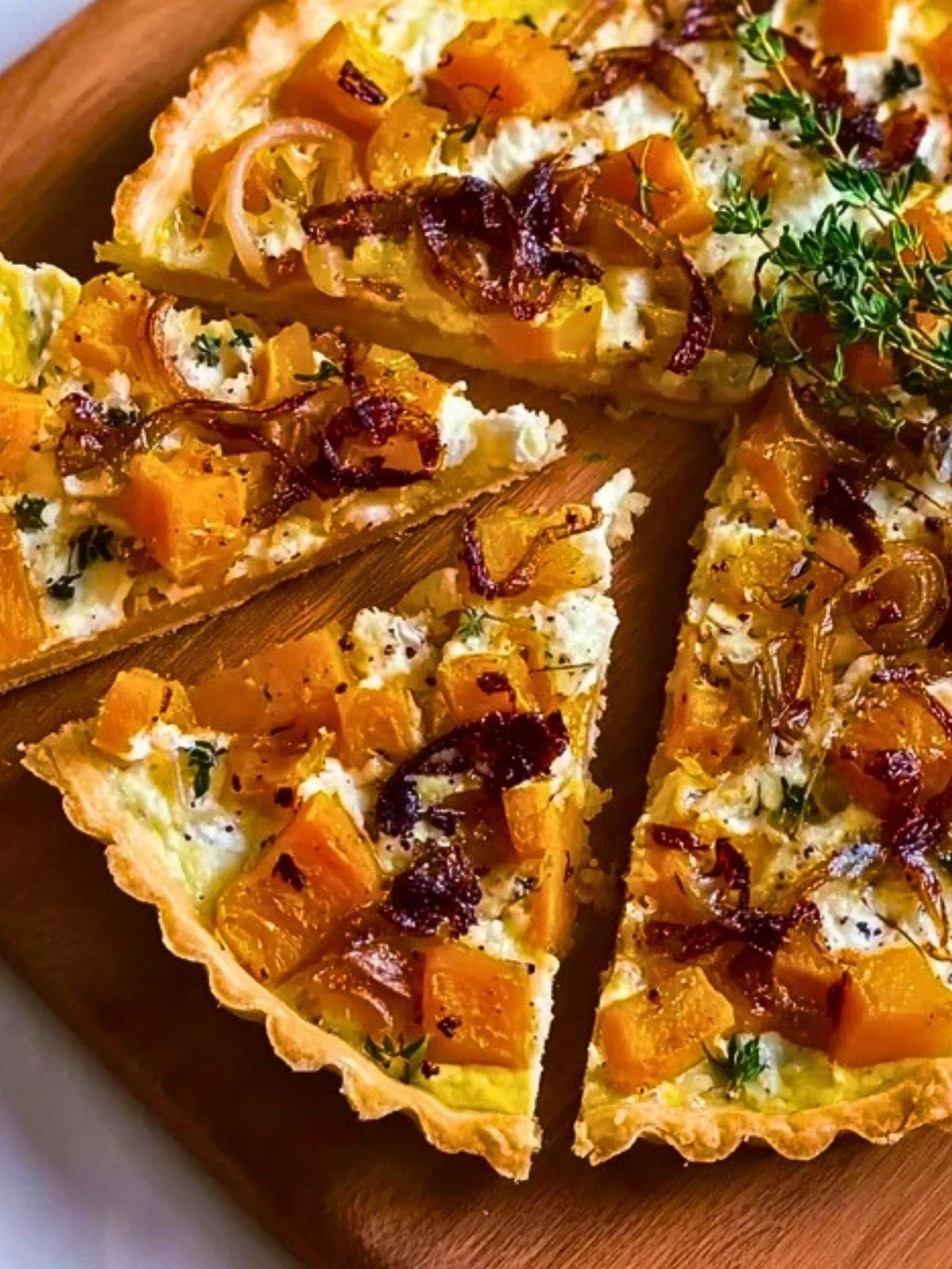 Butternut Squash Caramelized Onion Tart