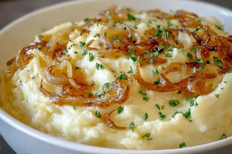 Easy Caramelized Onion Mashed Potatoes