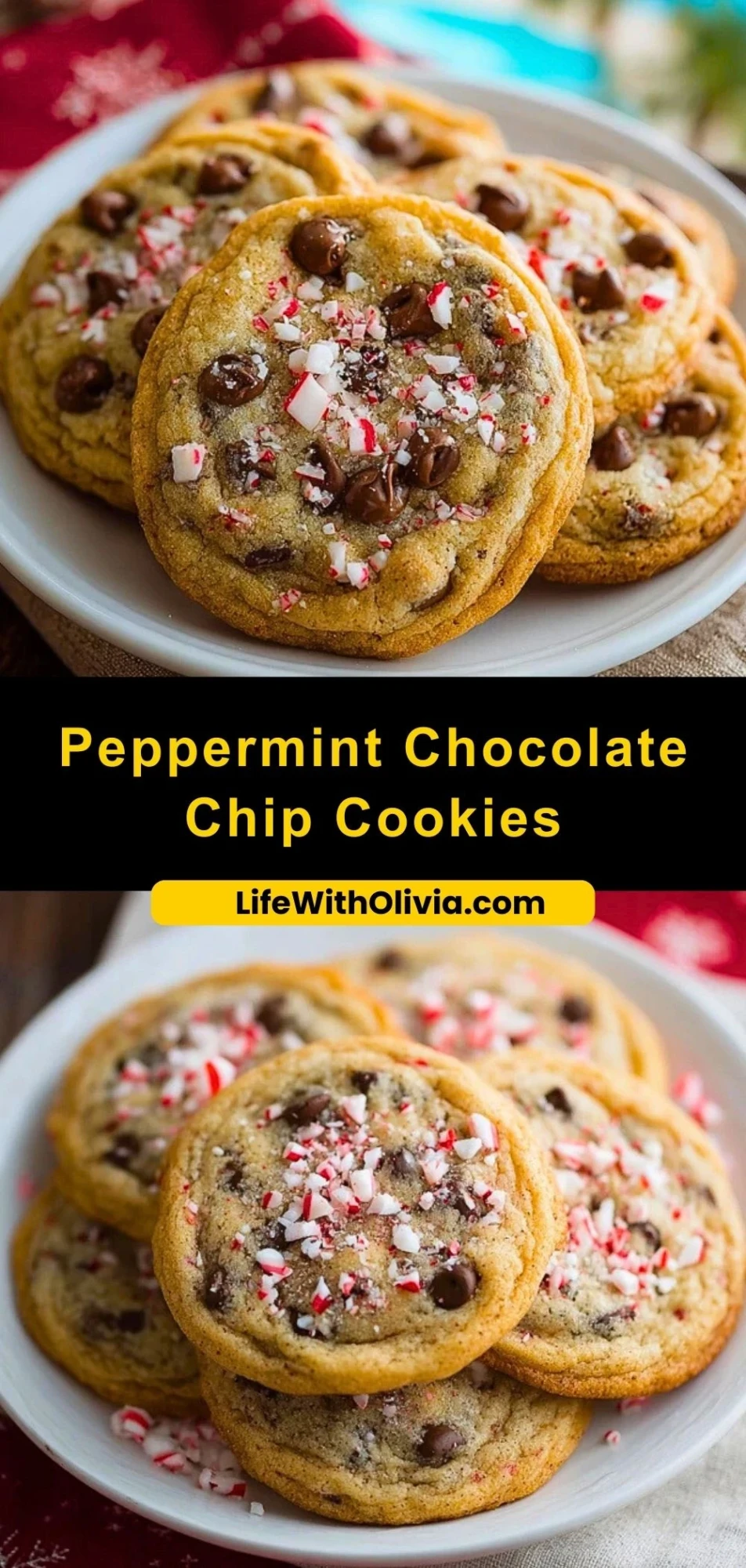 Peppermint Chocolate Chip Cookies