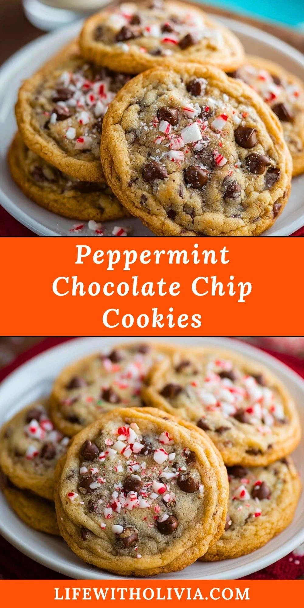 Peppermint Chocolate Chip Cookies