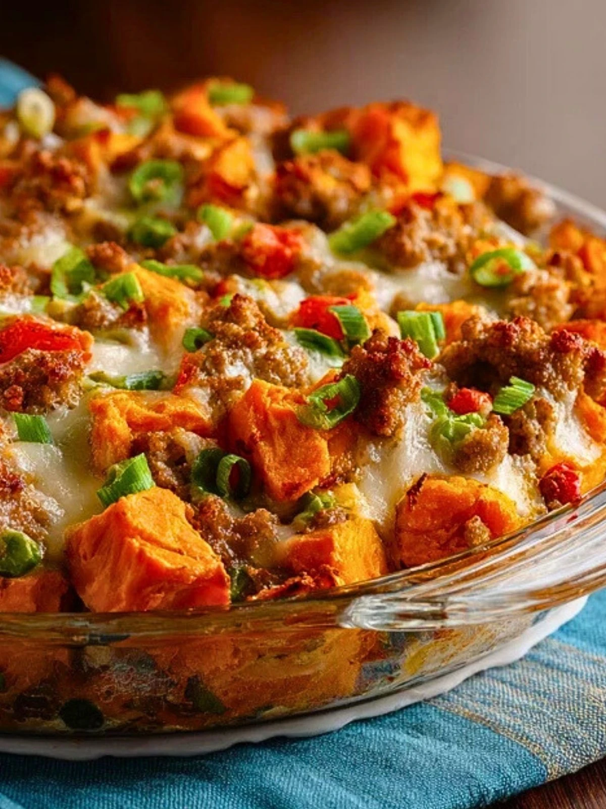 Sweet Potato and Sausage Casserole