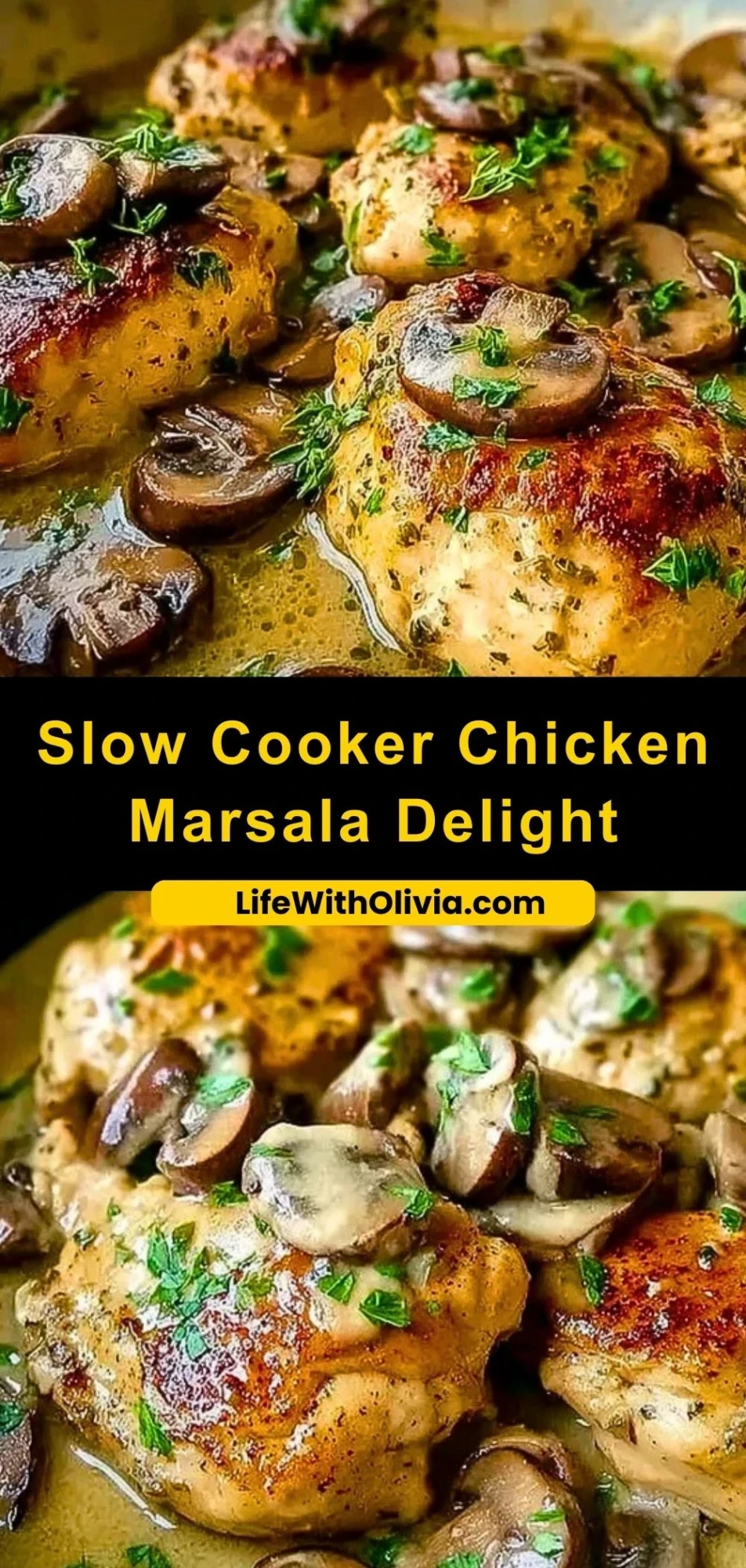 Slow Cooker Chicken Marsala Delight